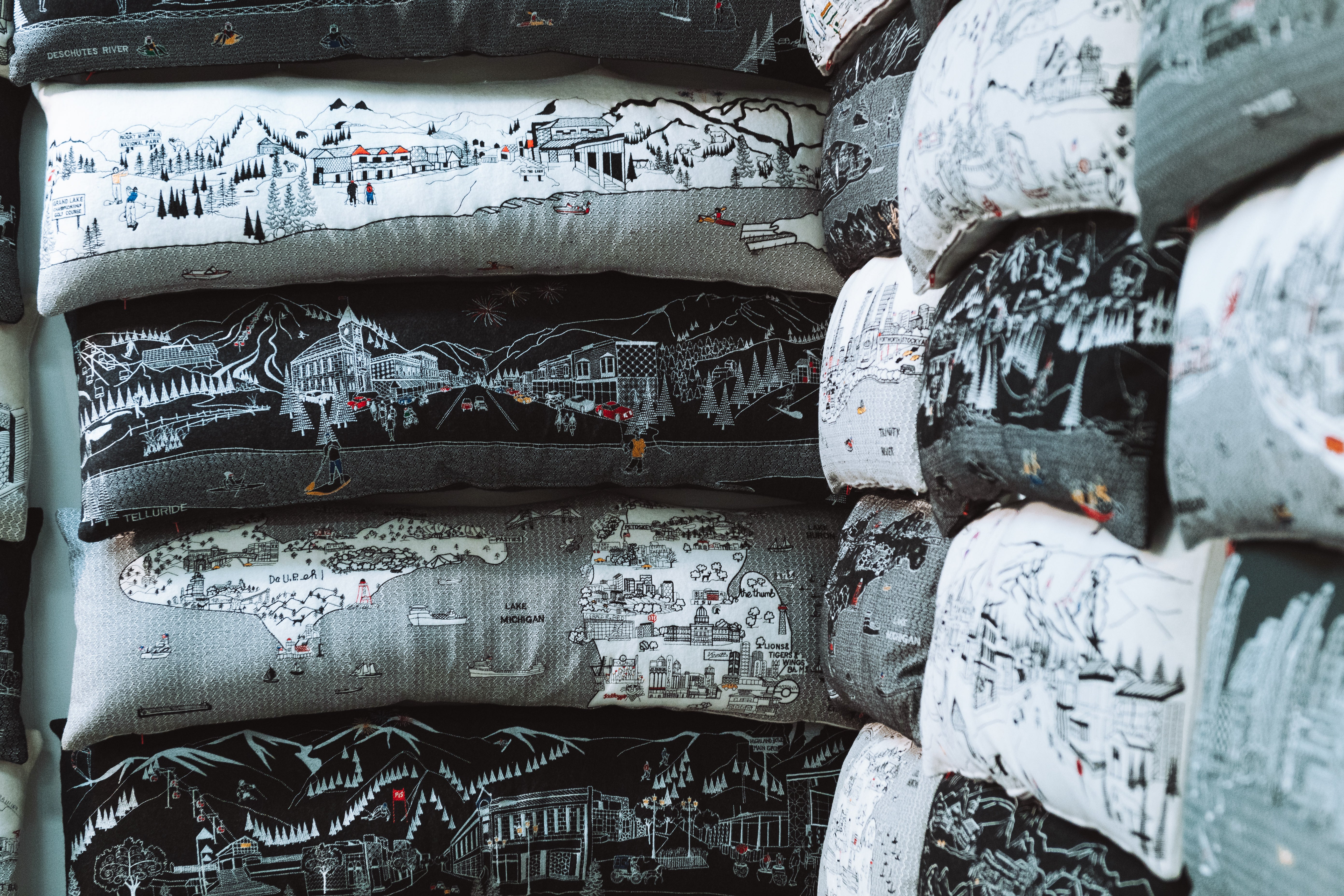 Custom Designed Skyline Pillows – Beyond Cushions