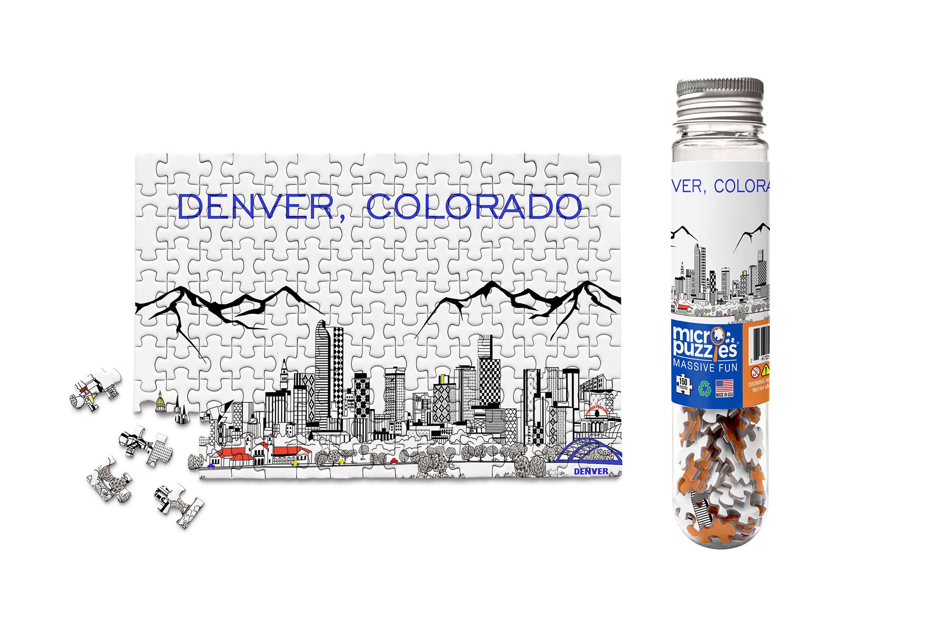 Denver Skyline Mini Puzzle – Beyond Cushions